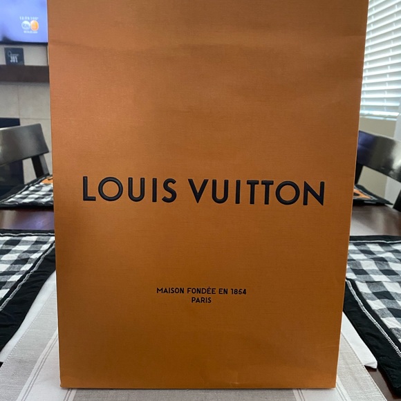Louis Vuitton | Bags | Louis Vuitton Gift Paper Bag With Care Card ...